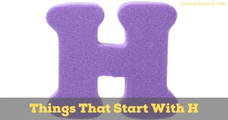 186 Things That Start With H -List Explained - FK Gold Standard